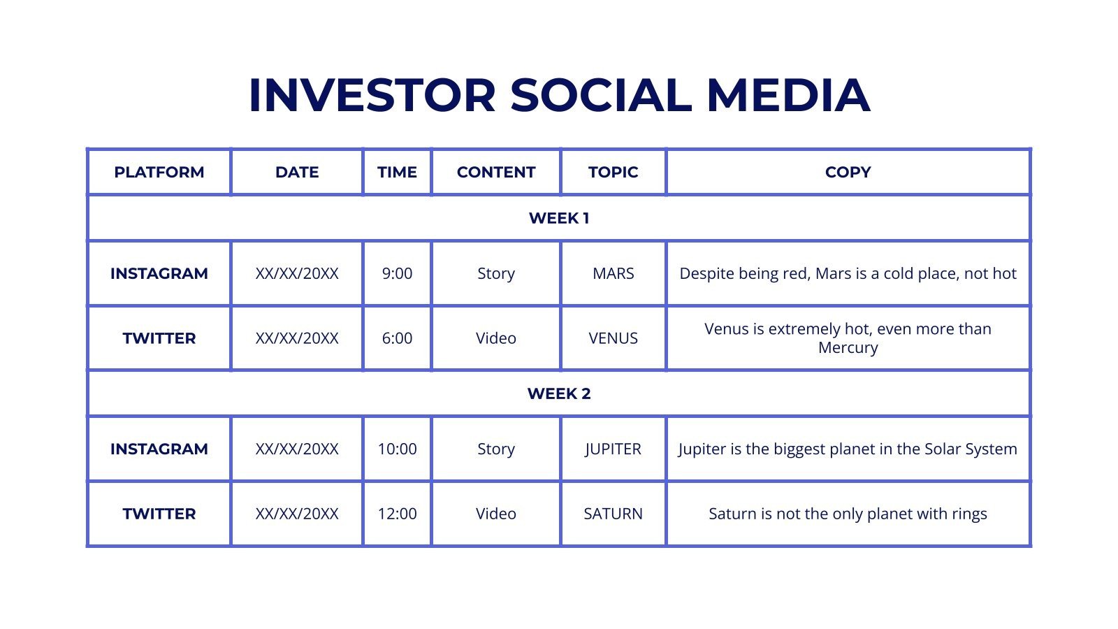 Investors Social Media Infographics Template