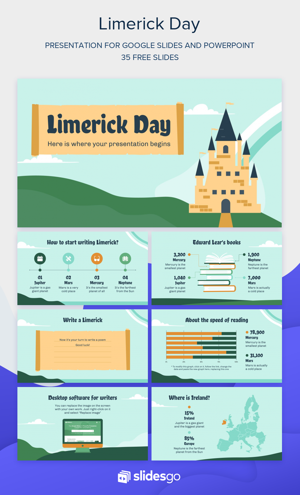 Limerick Day | Template for Google Slides and PowerPoint