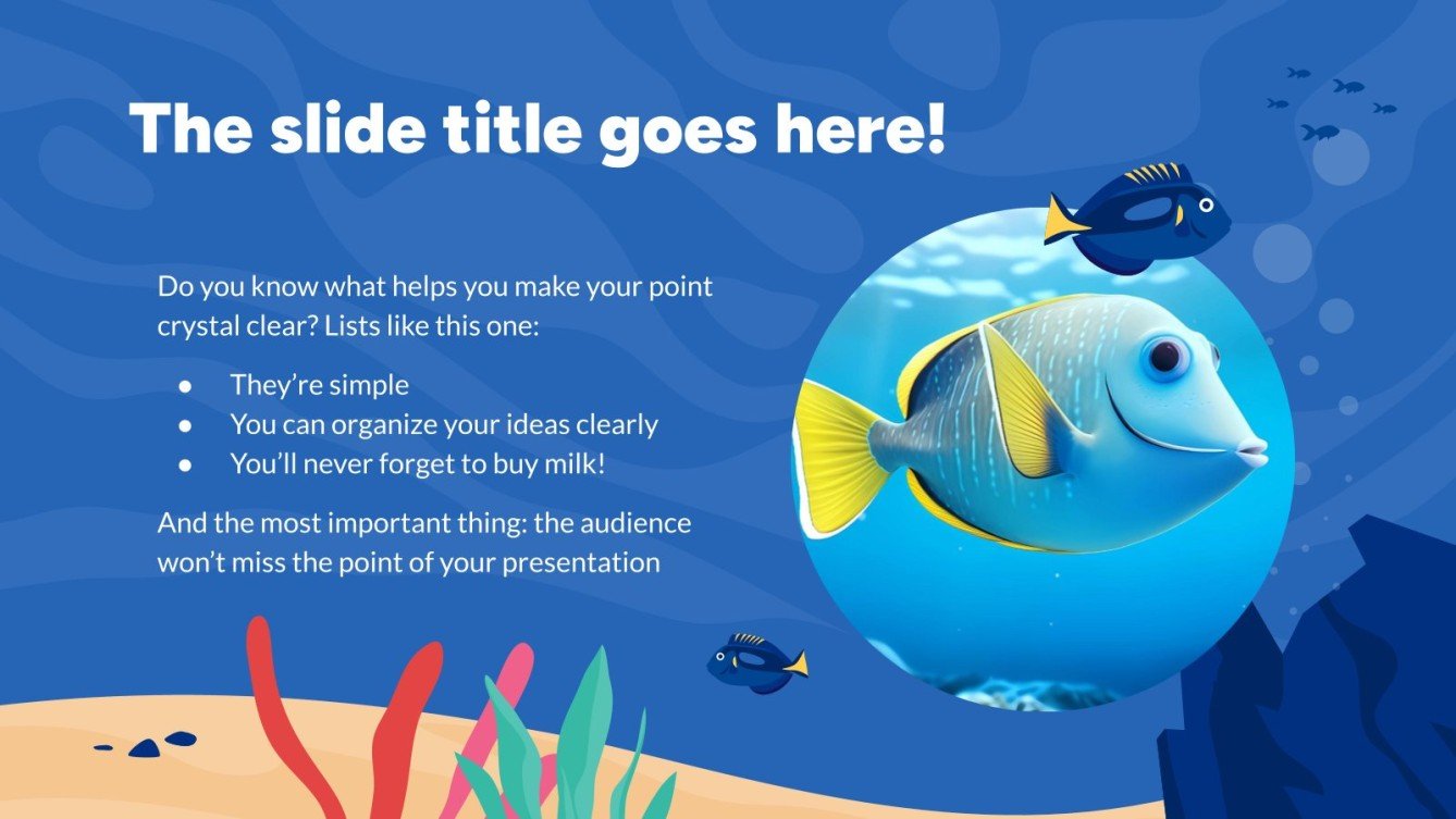 Blue Tang Fish Presentation