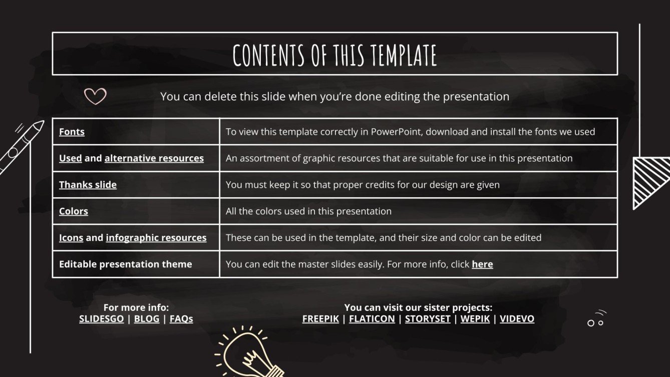 Doodle Chalkboard Background Presentation