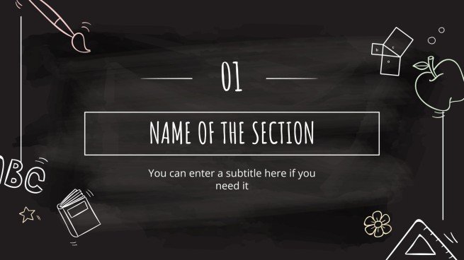 Doodle Chalkboard Background Presentation