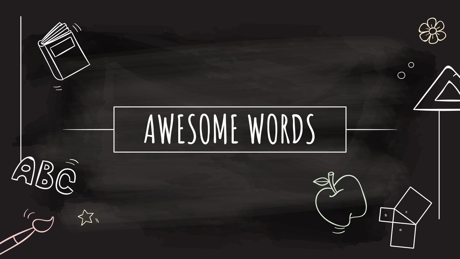 Doodle Chalkboard Background Presentation