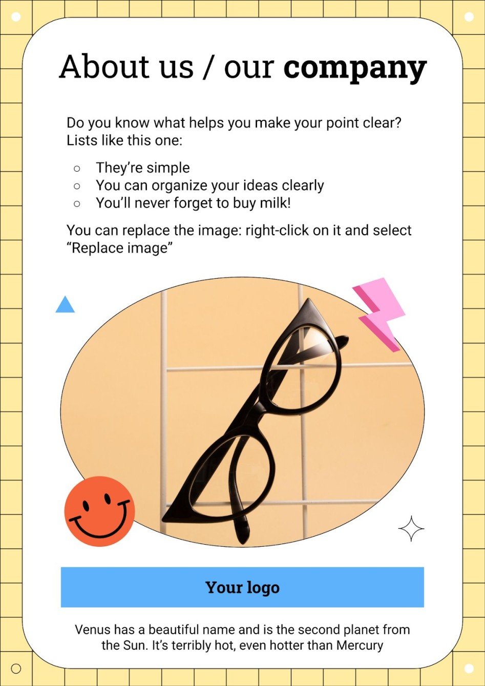 Glasses Catalog Presentation