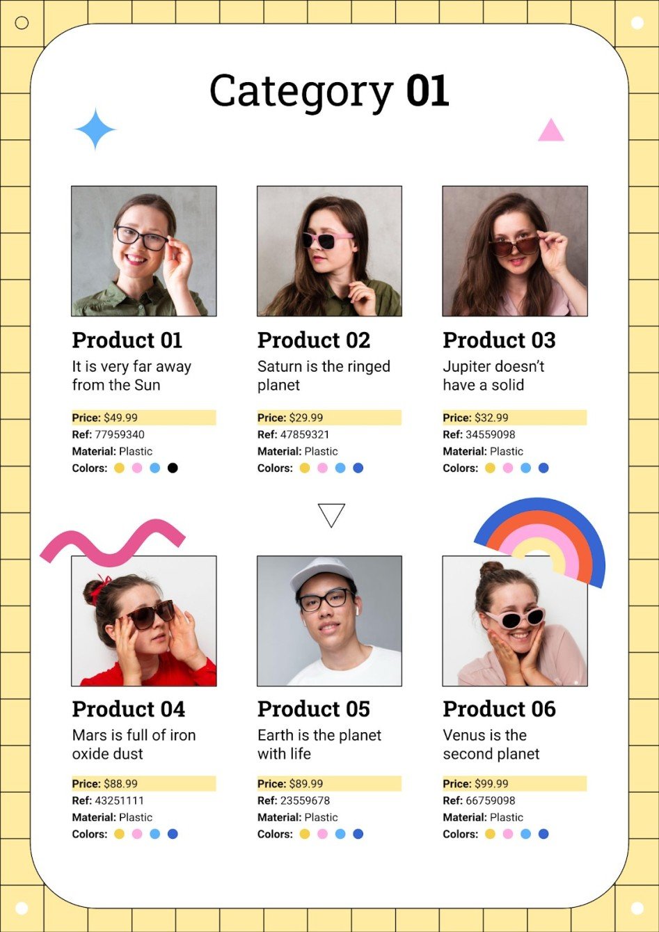 Glasses Catalog Presentation