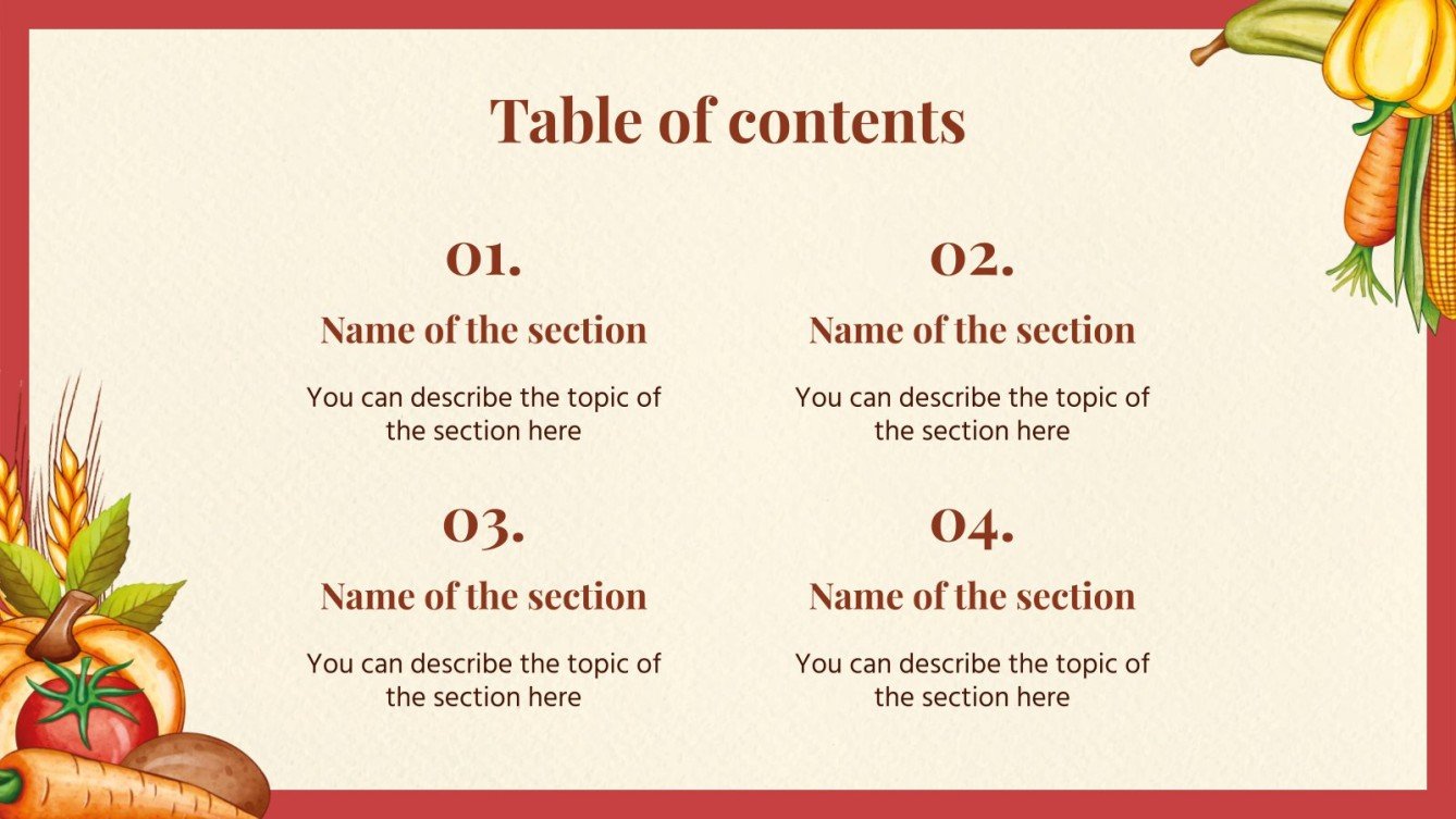 Food Template Presentation