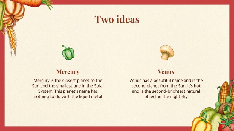 Food Template Presentation