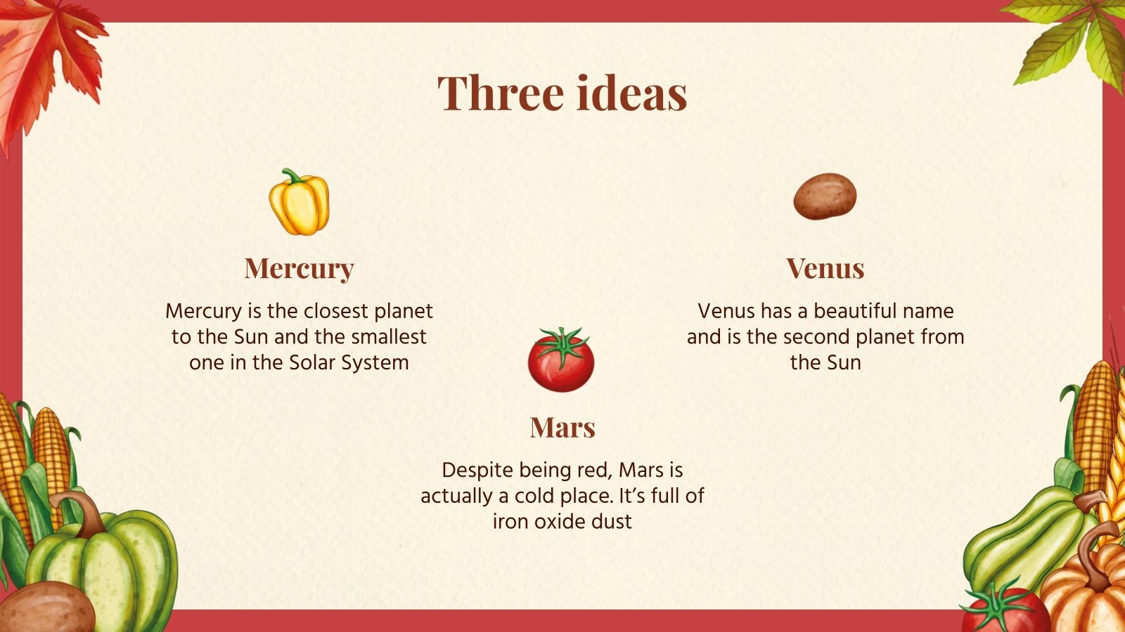 Food Template Presentation