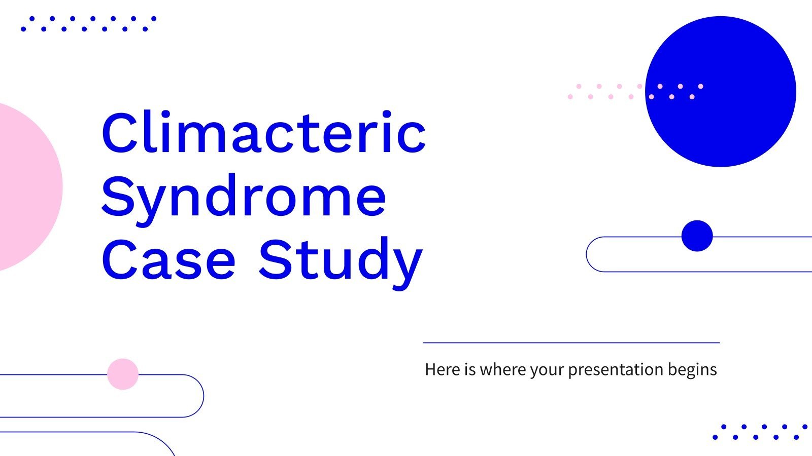 Climacteric Syndrome Case Study Presentation
