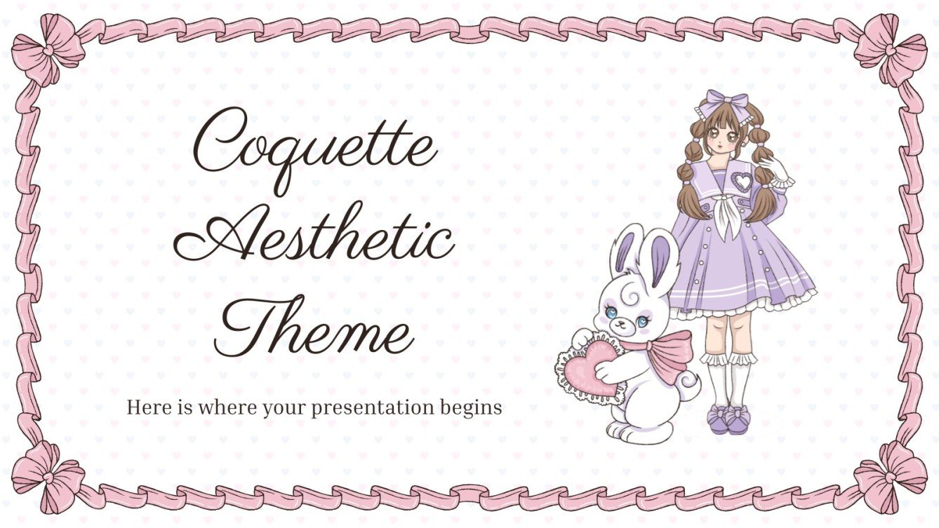 Coquette Aesthetic Theme Presentation