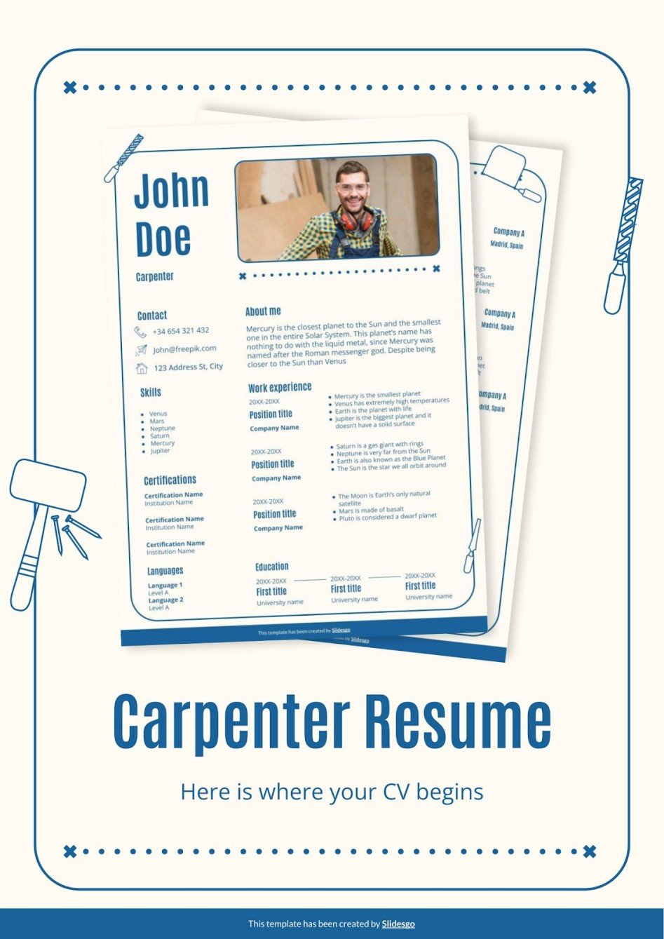 Carpenter Resume Presentation