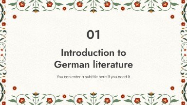 German Literature Lesson for High School Presentation