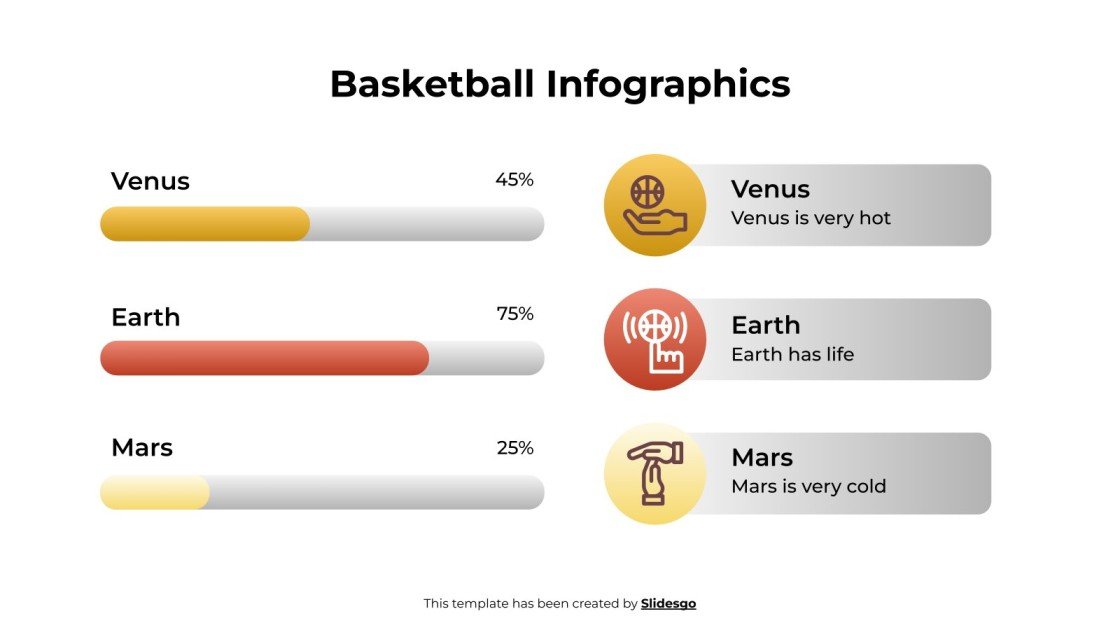 Basketball Infographics Template
