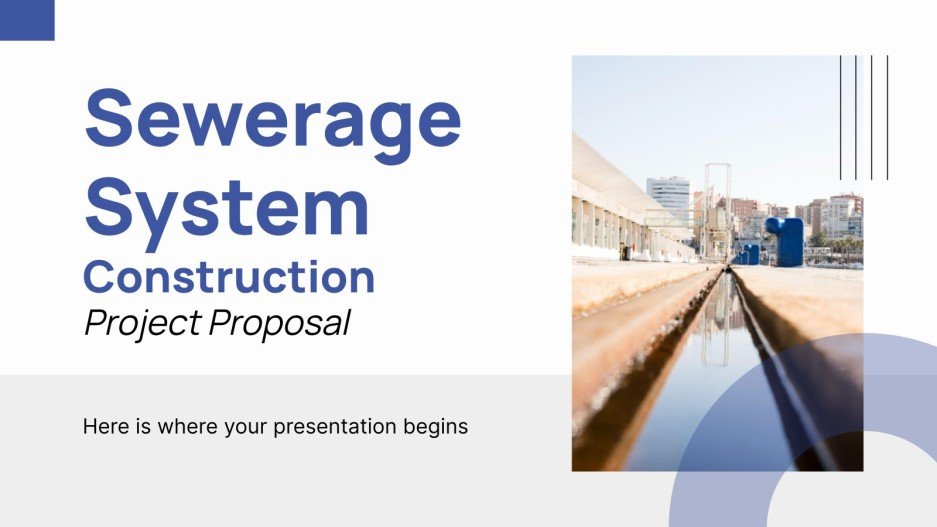 Sewerage System Construction Project Proposal Presentation