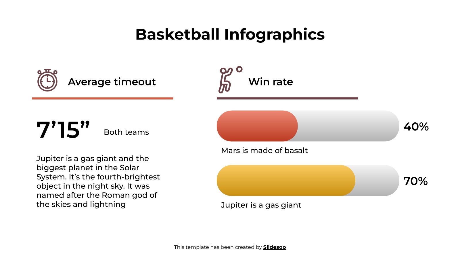 Basketball Infographics Template