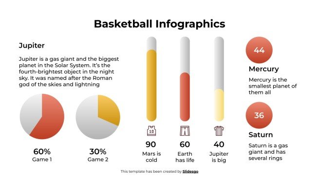 Basketball Infographics Template
