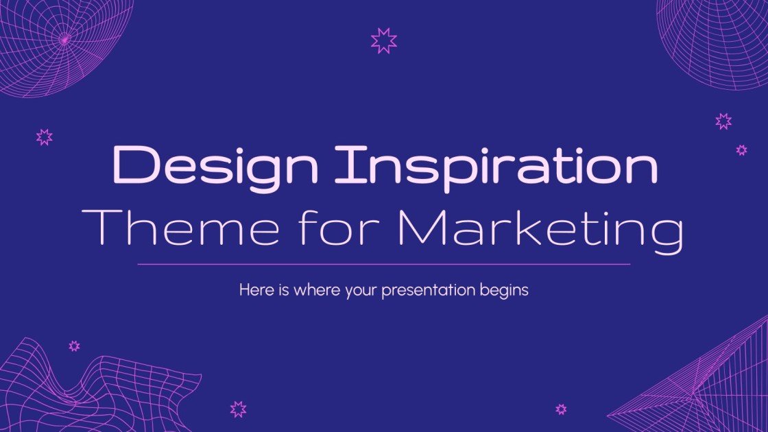 Design Inspiration Theme for Marketing Presentation