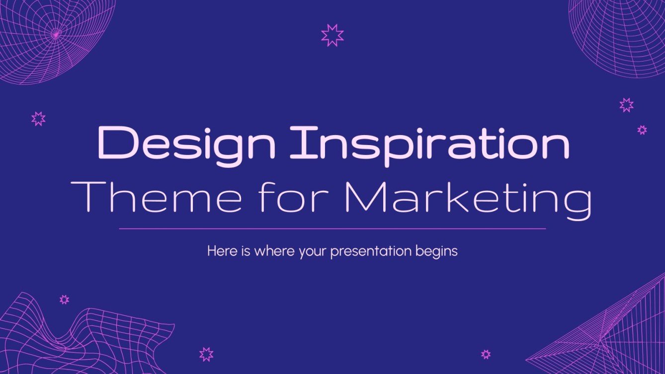 Design Inspiration Theme for Marketing Presentation
