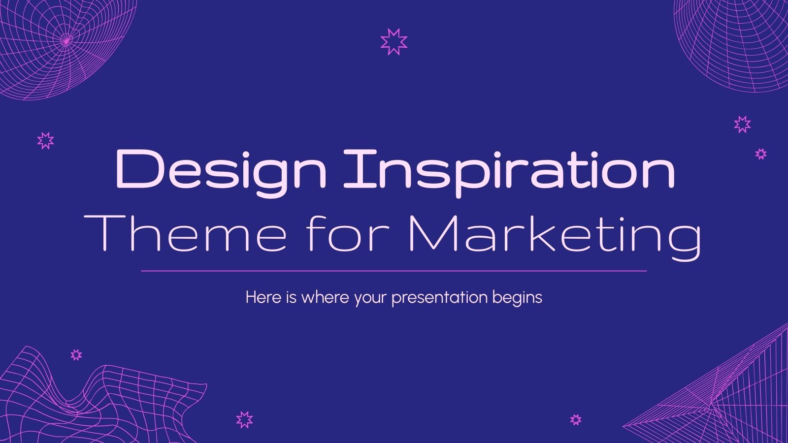 Design Inspiration Theme for Marketing Presentation