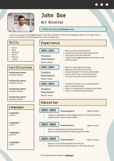 Retro Digital CV Presentation