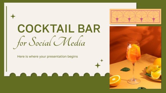 Free templates about Cocktails for Google Slides & PowerPoint