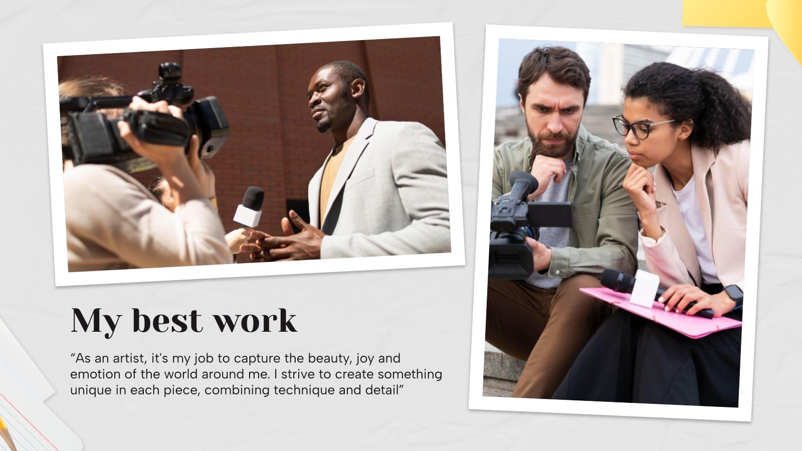 Documentary Journalist Portfolio Presentation