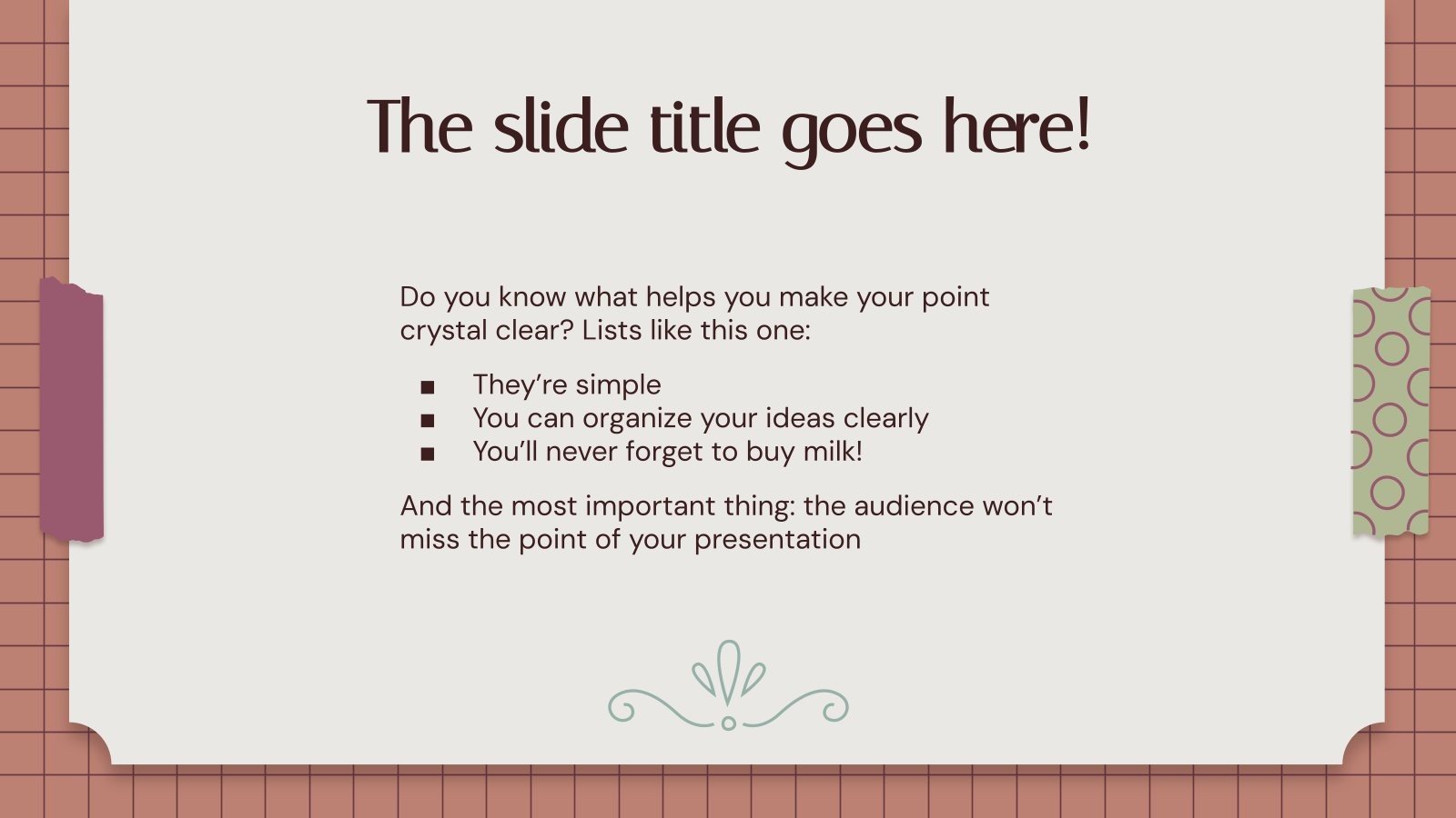 Vintage Grid Background Scrapbook | Google Slides & PPT