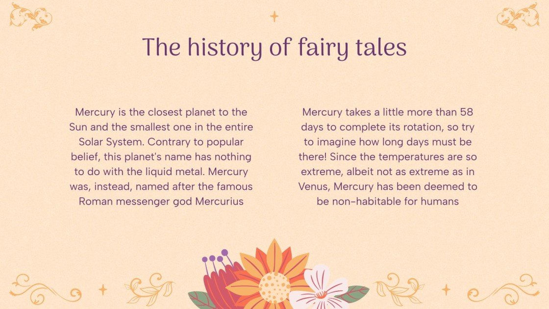 Language Arts Subject for Elementary: Fairy Tale Presentation