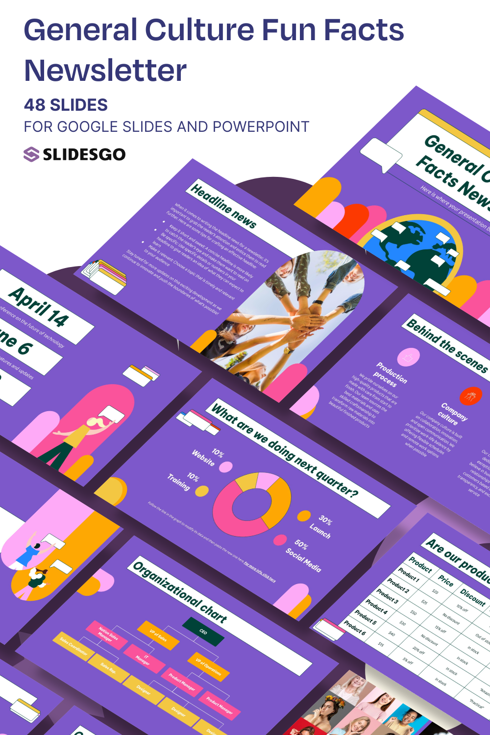 General Culture Fun Facts Newsletter Presentation