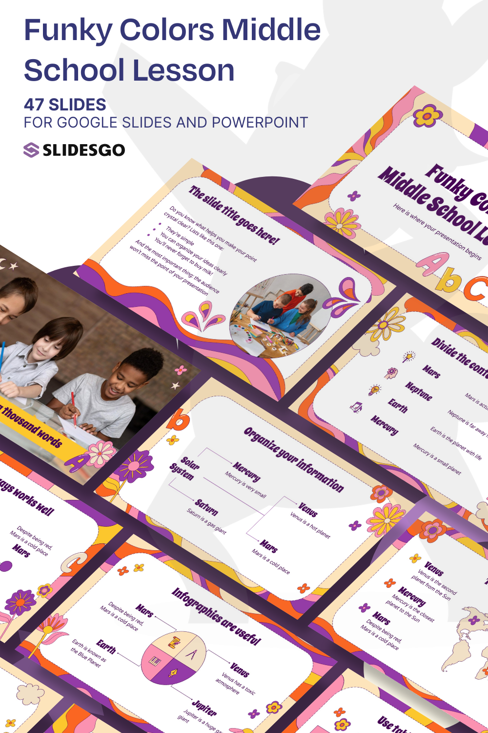 Funky Colors Middle School Lesson Presentation