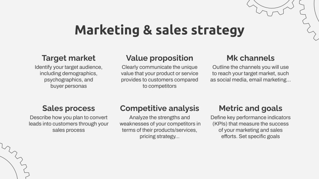 Gear Aesthetic Business Plan Presentation