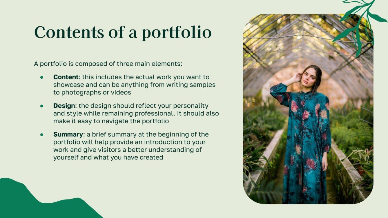 Shades of Green Portfolio Presentation