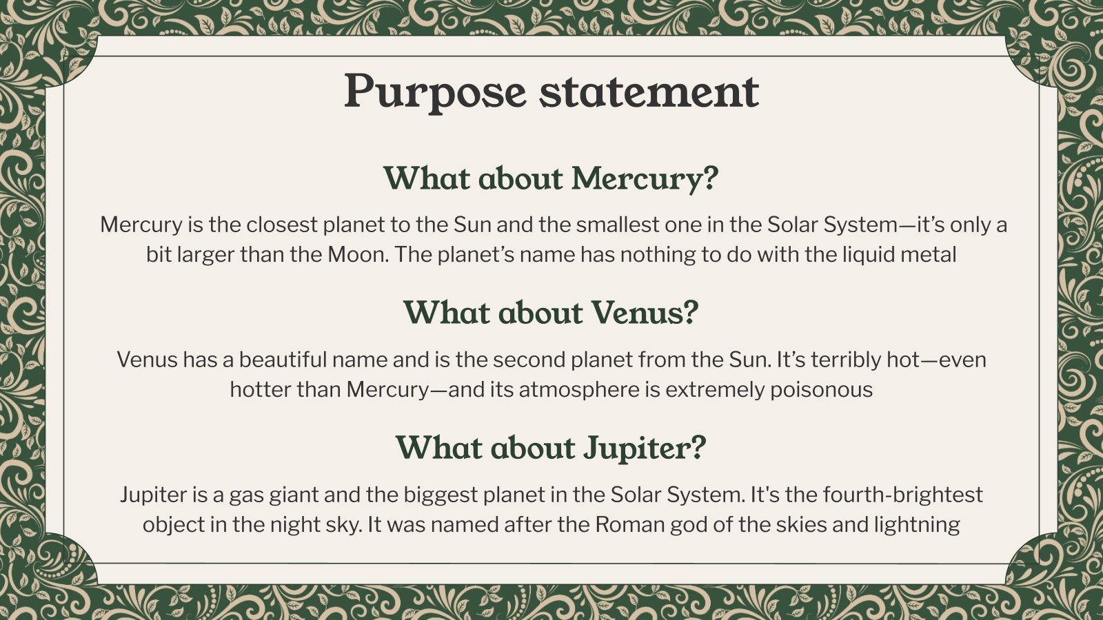 9th Century Thesis Defense Presentation