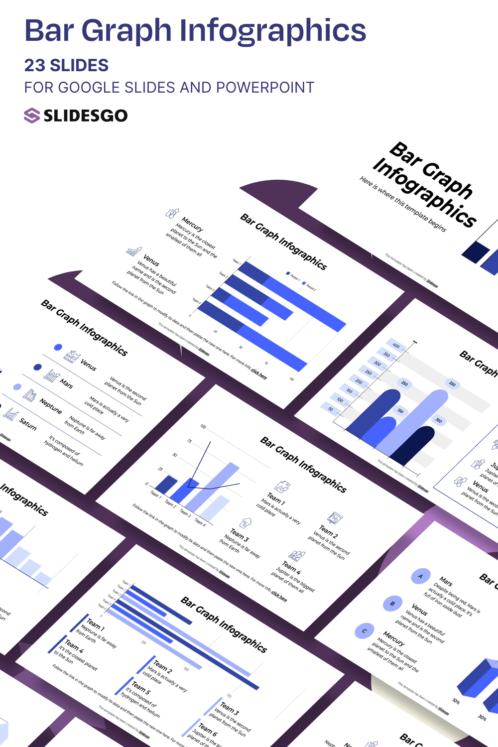 Bar Graph Infographics Template