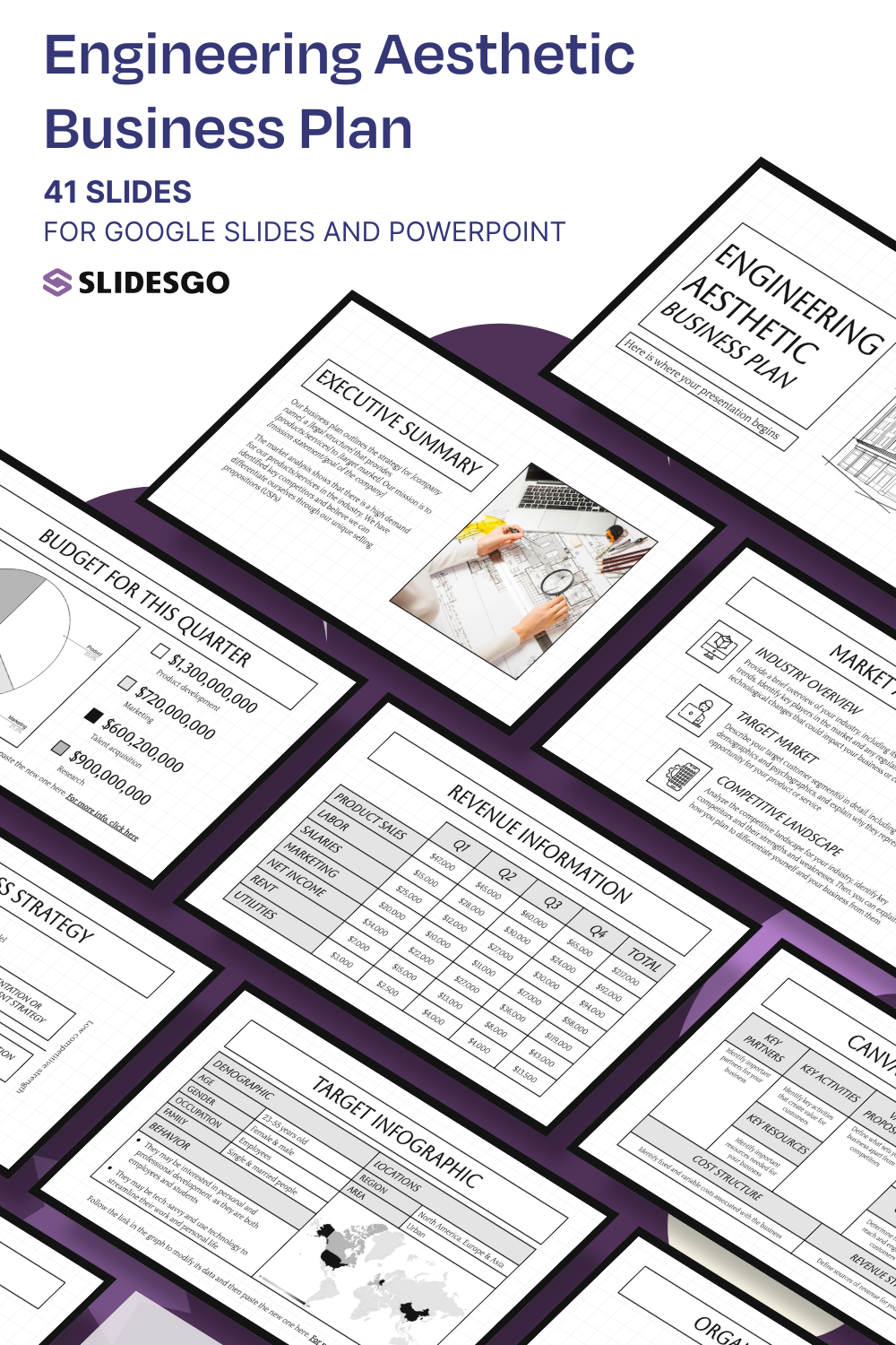 Engineering Aesthetic Business Plan Presentation
