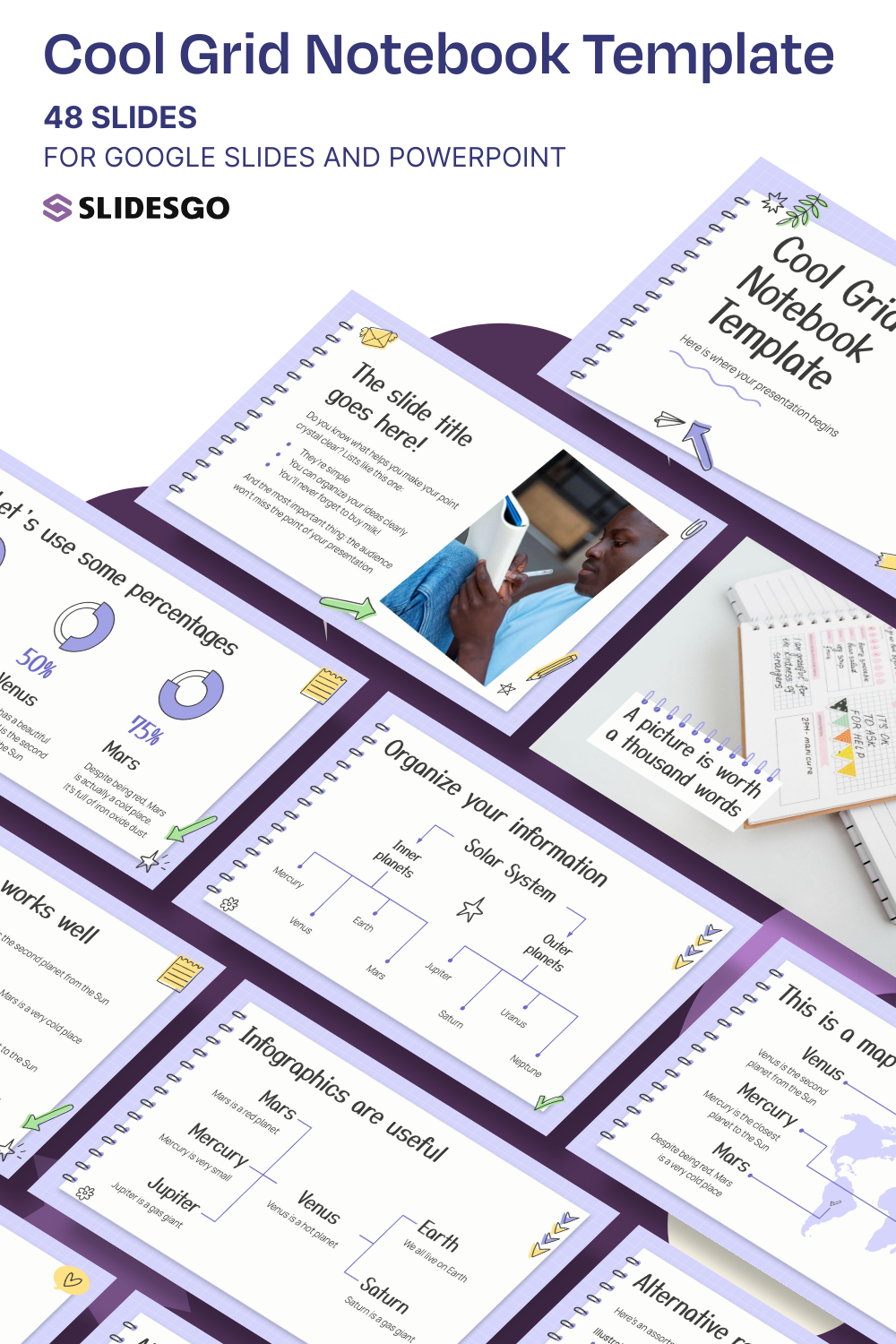 Cool Grid Notebook Template