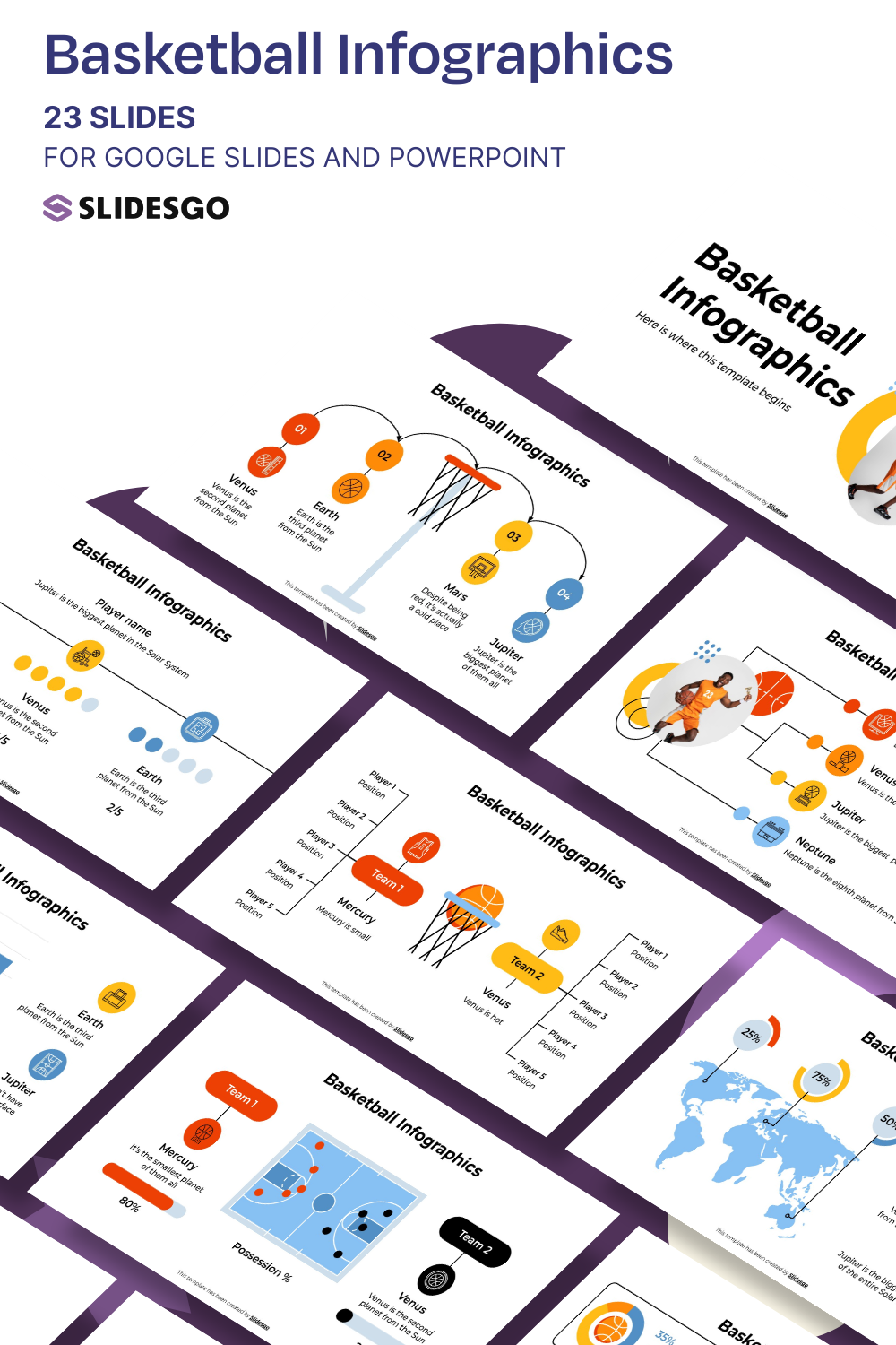 Basketball Infographics Template