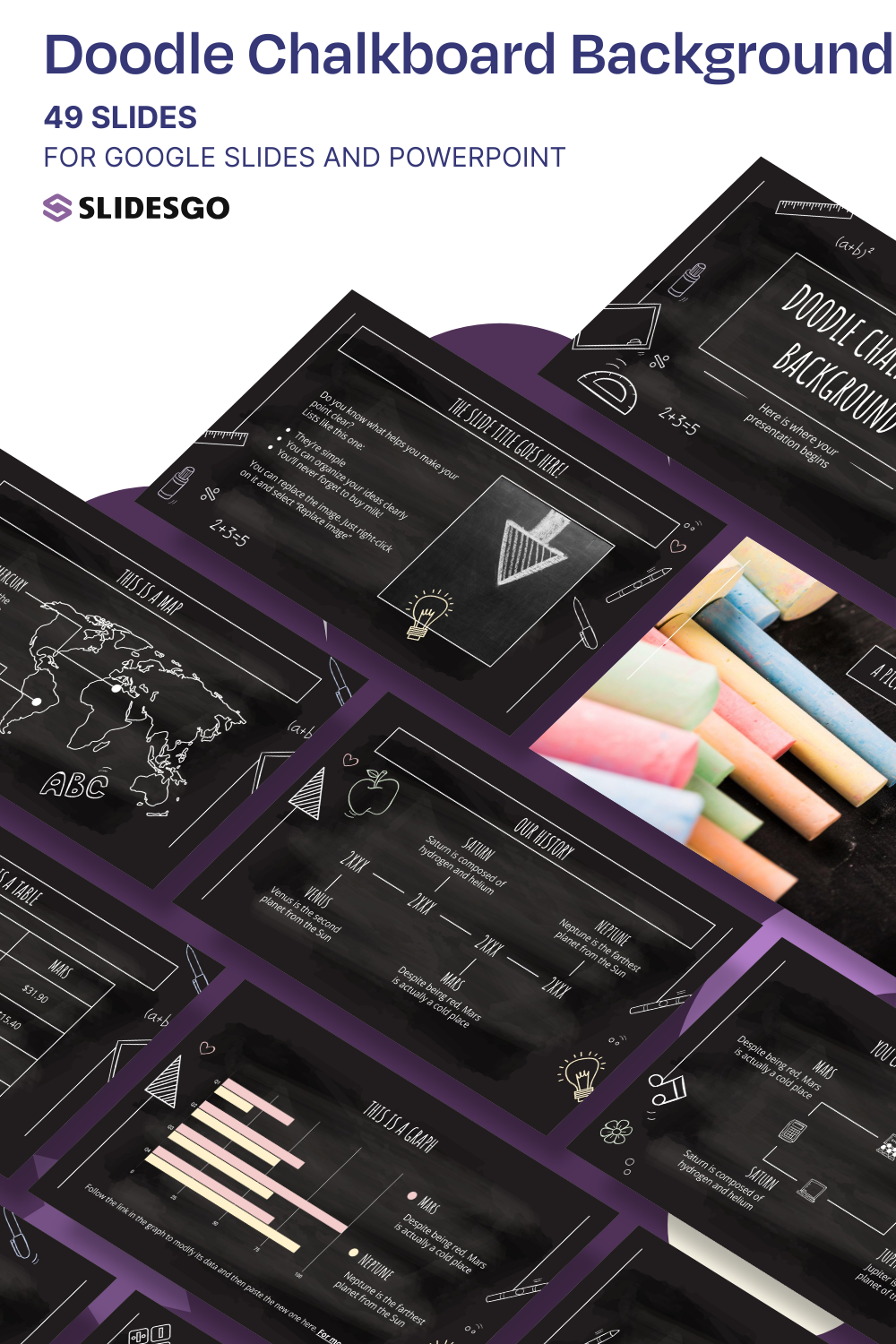 Doodle Chalkboard Background Presentation