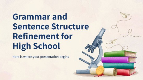 Grammar and Sentence Structure Refinement for High School Presentation