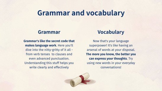 Refinamiento de la estructura de gramática y oraciones