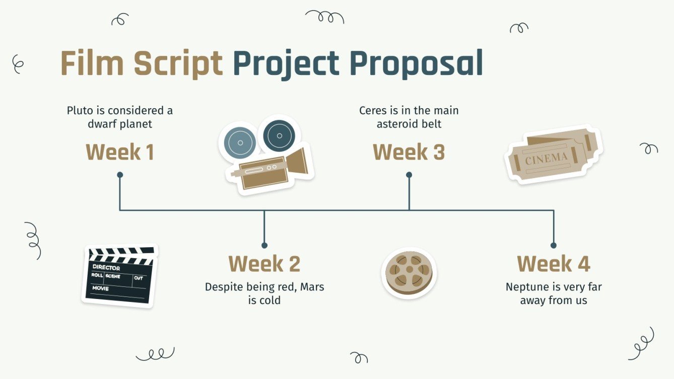 Film Script Project Proposal Infographics Presentation