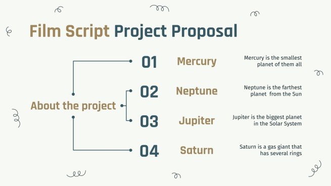 Film Script Project Proposal Infographics Presentation