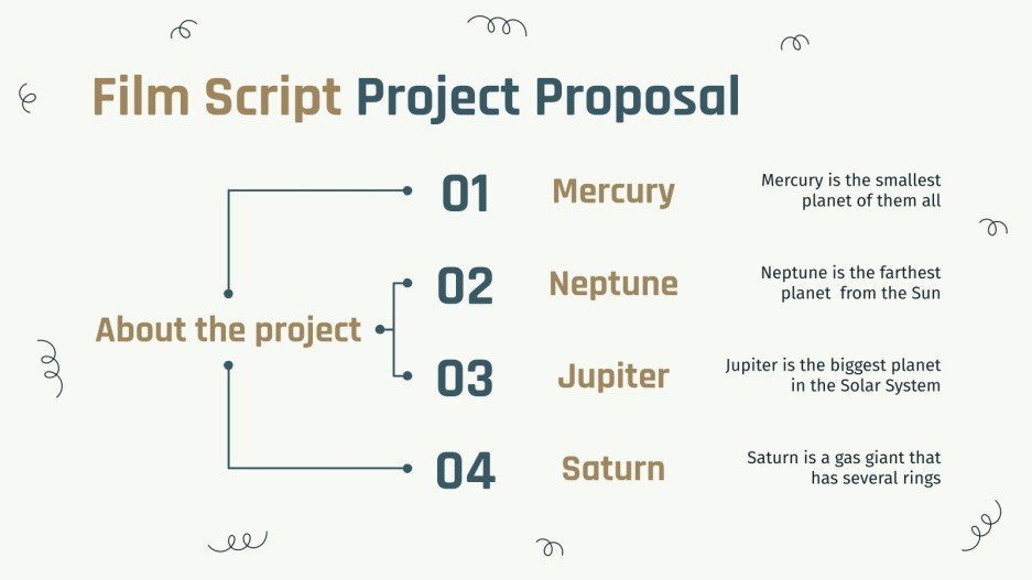Film Script Project Proposal Infographics Presentation