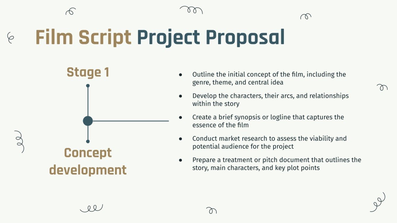 Film Script Project Proposal Infographics Presentation