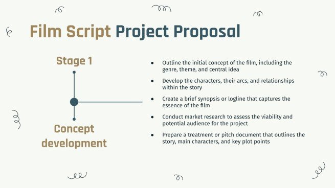 Film Script Project Proposal Infographics Presentation