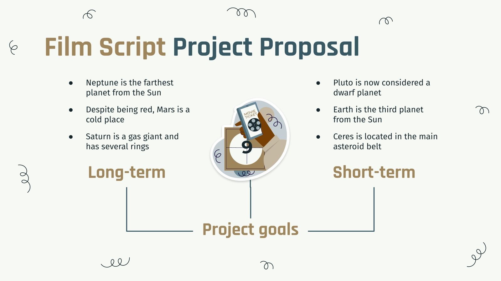 Film Script Project Proposal Infographics Presentation