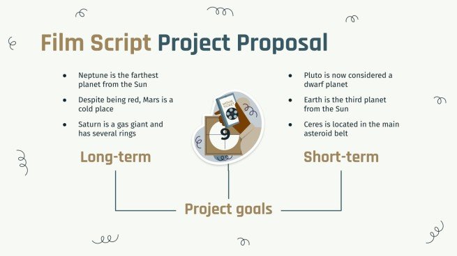 Film Script Project Proposal Infographics Presentation