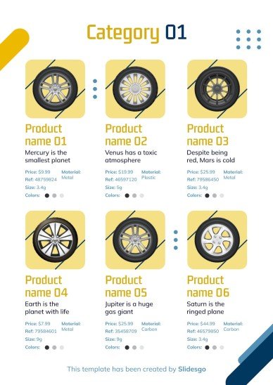 Car Rims Catalog Presentation