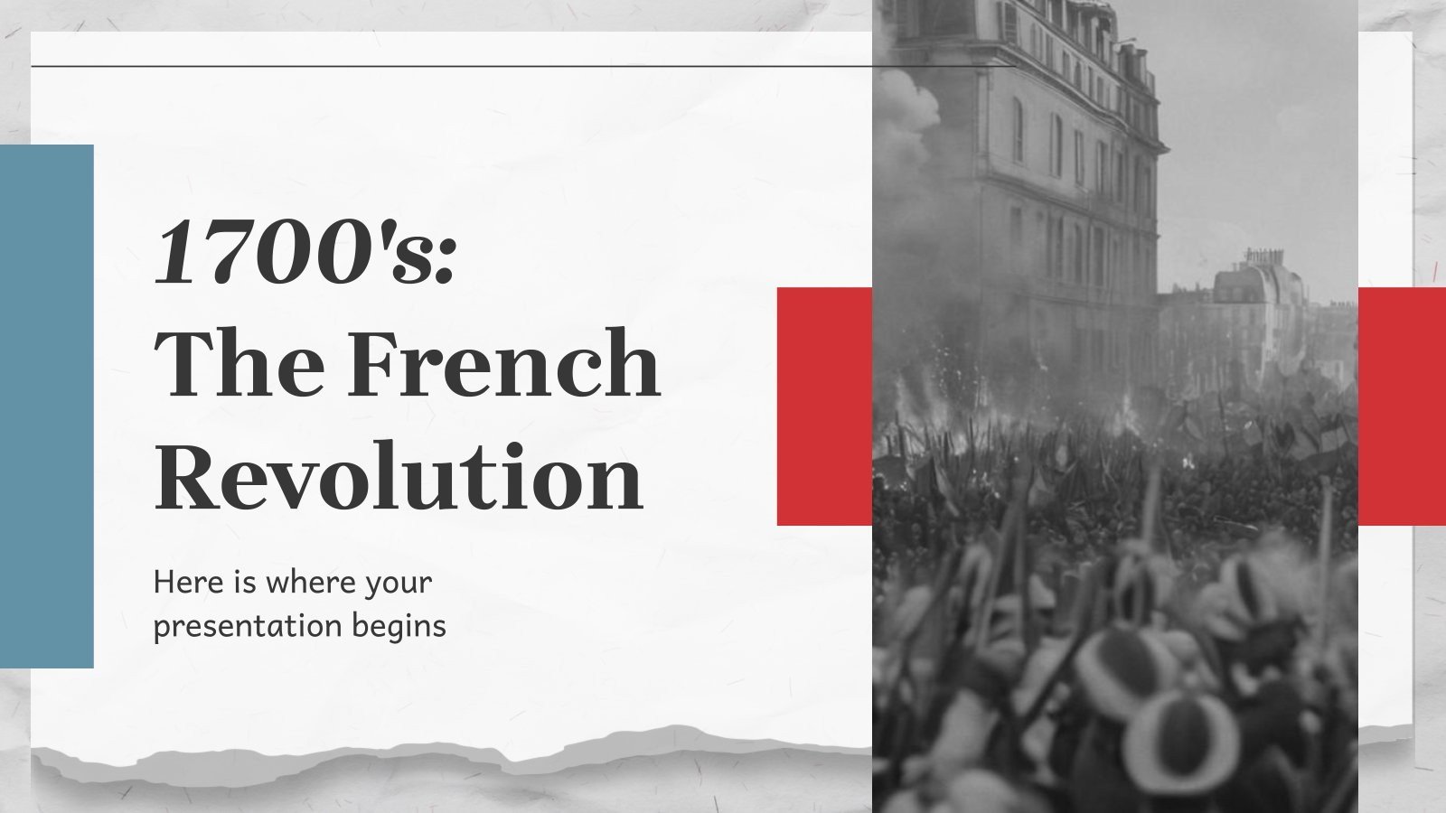 1700's: The French Revolution Presentation