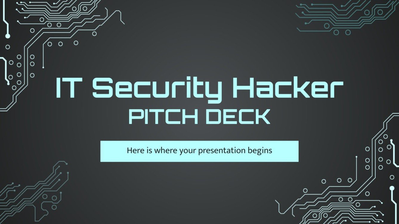 IT Security Hacker Pitch Deck Presentation
