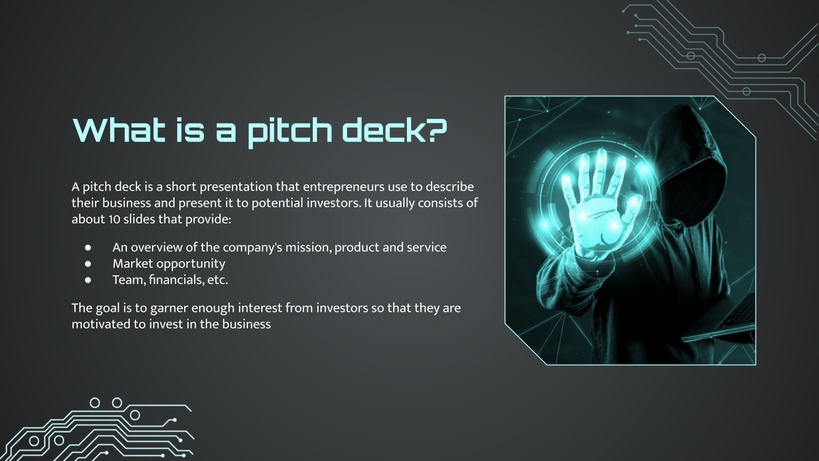 IT Security Hacker Pitch Deck Presentation